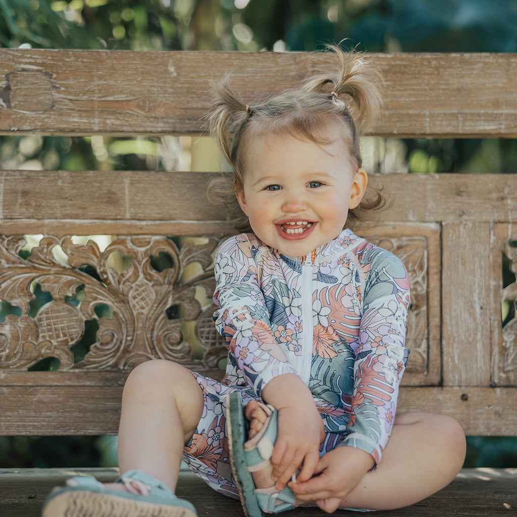 CRYWOLF RASH SUIT - TROPICAL FLORAL – Chocolate Freckles