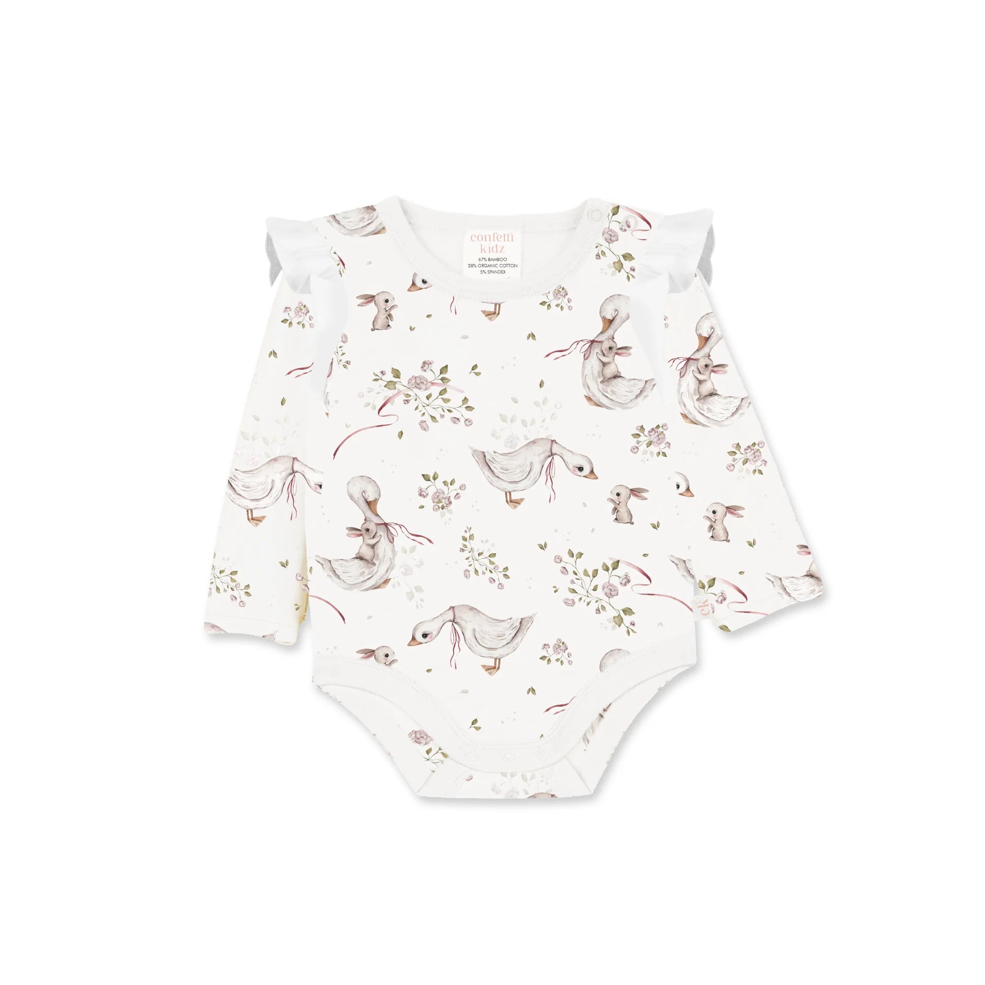 CONFETTI KIDZ FRILLY BODYSUIT - FOREVER FRIENDS