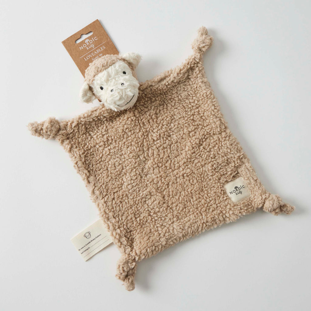 NORDIC KIDS LOVEABLE MONKEY COMFORTER – Chocolate Freckles